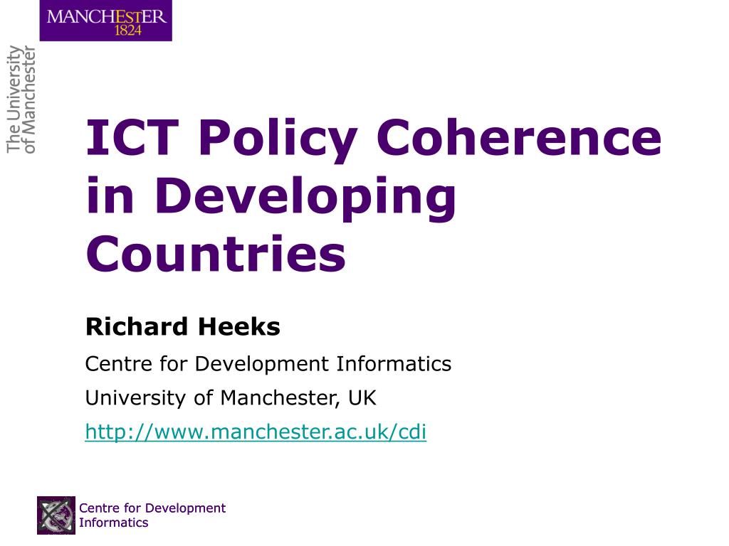 PPT - ICT Policy Coherence in Developing Countries PowerPoint ...