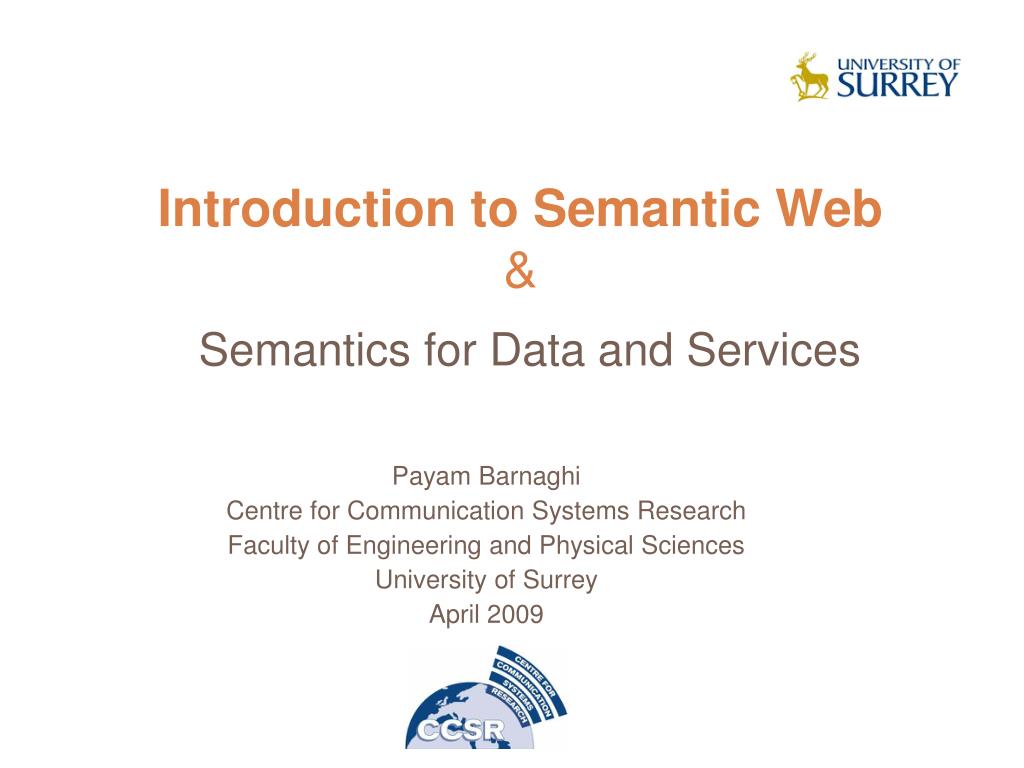 Ppt Introduction To Semantic Web And Semantics For Data And Services Powerpoint Presentation