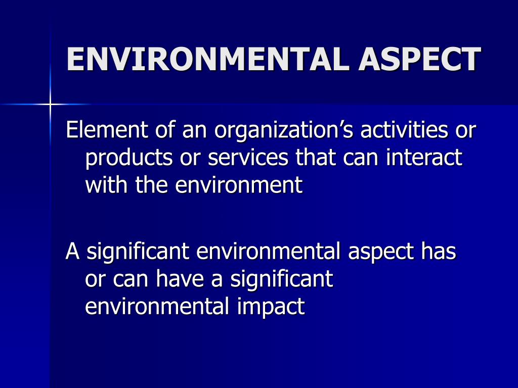PPT - ENVIRONMENTAL ASPECT PowerPoint Presentation, free download - ID ...