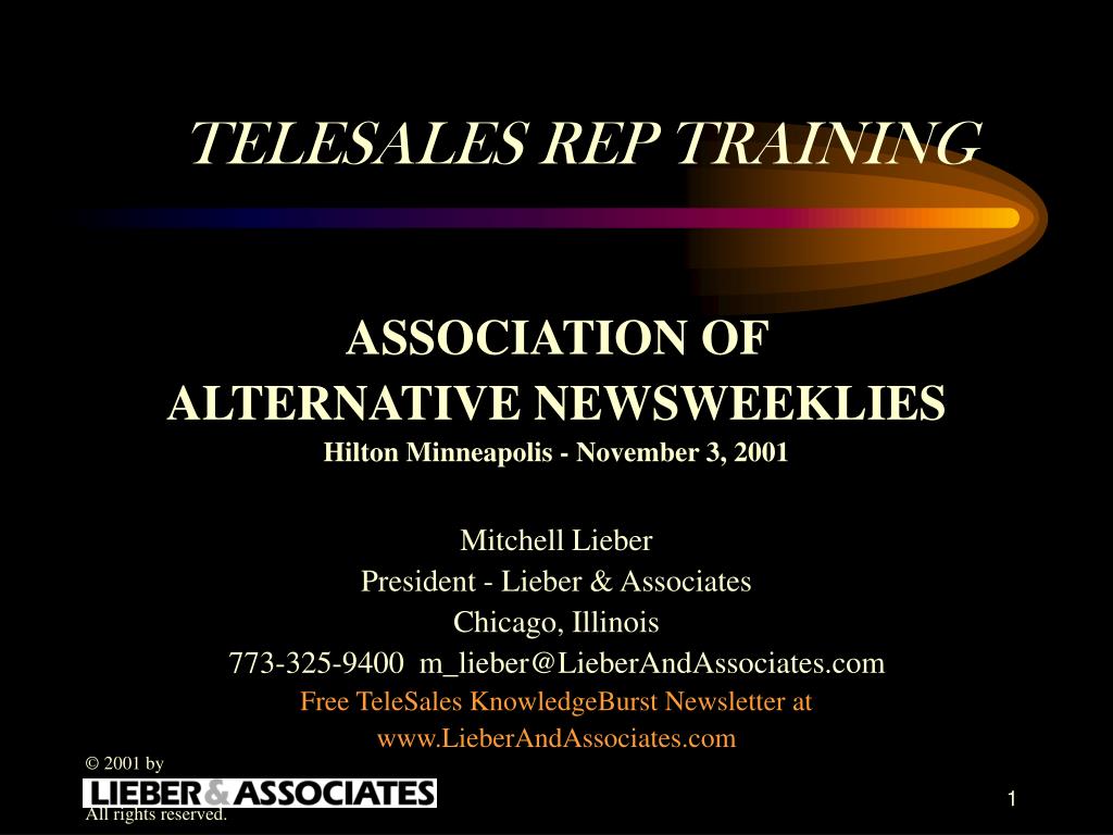 PPT - TELESALES REP TRAINING PowerPoint Presentation, free download ...