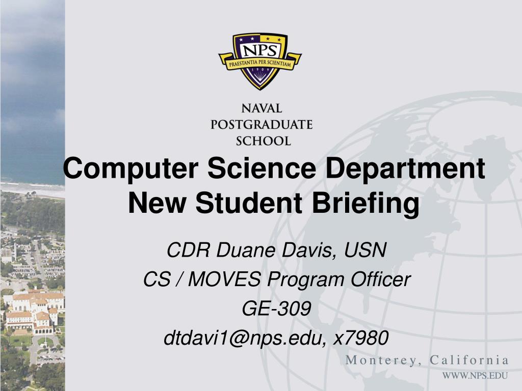 PPT - Computer Science Department New Student Briefing PowerPoint ...