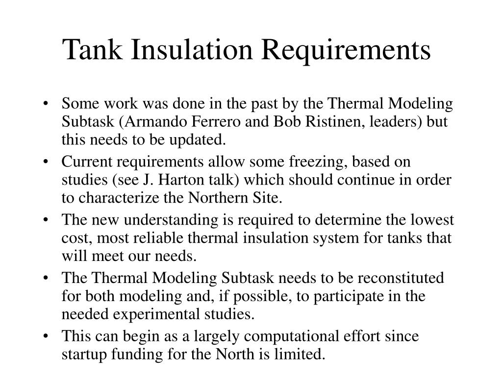 PPT - Tank Insulation Requirements PowerPoint Presentation, free ...