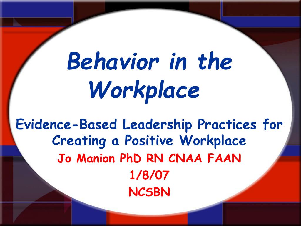 PPT - Behavior in the Workplace PowerPoint Presentation, free download ...