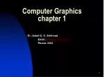 PPT - Computer Graphics - Chapter 1 Graphics Systems and Models ...