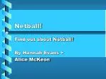 PPT - Netball PowerPoint Presentation, free download - ID:2264729