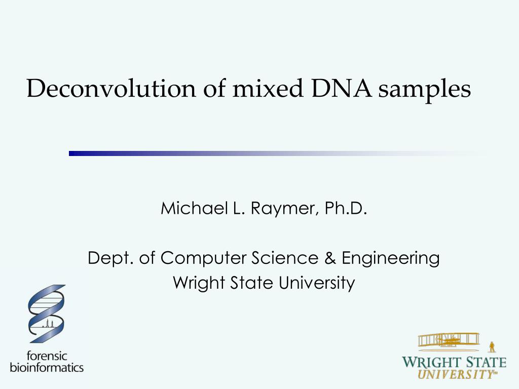PPT - Deconvolution of mixed DNA samples PowerPoint Presentation, free ...