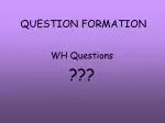 PPT - Wh-Question PowerPoint Presentation, free download - ID:4836265