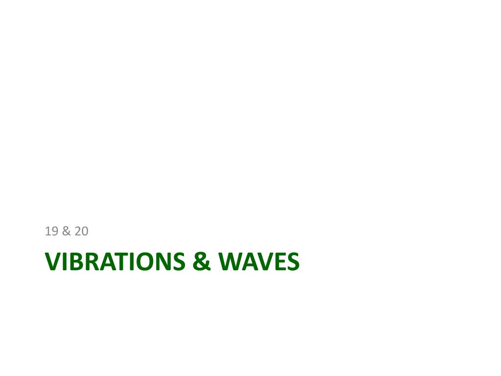 PPT - Vibrations & Waves PowerPoint Presentation, free download - ID ...