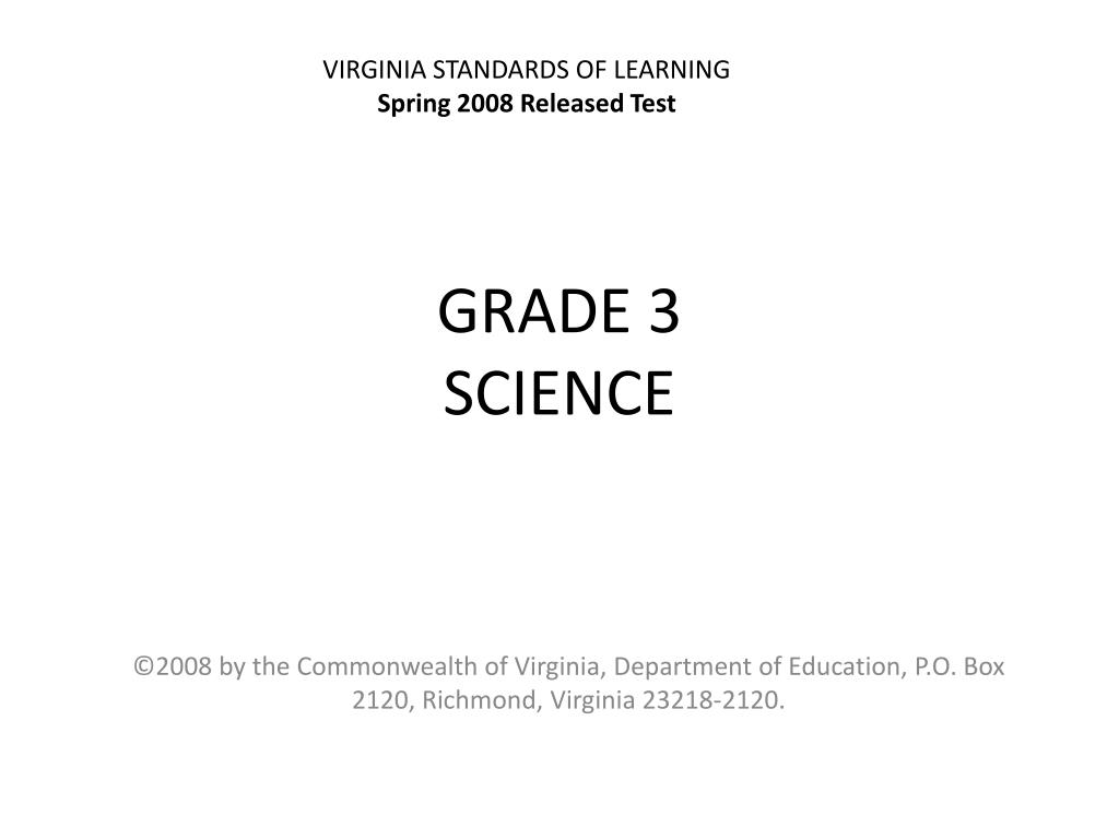 PPT - GRADE 3 SCIENCE PowerPoint Presentation, free download - ID:1055173