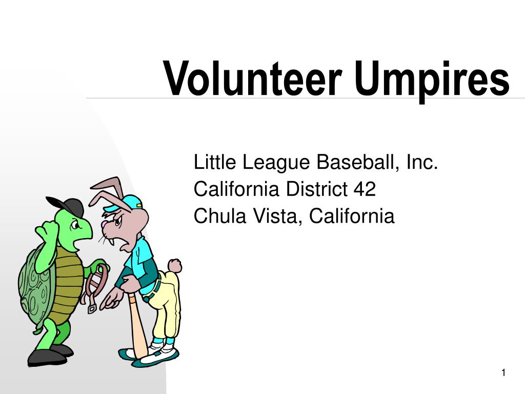 PPT - Volunteer Umpires PowerPoint Presentation, free download - ID:105669