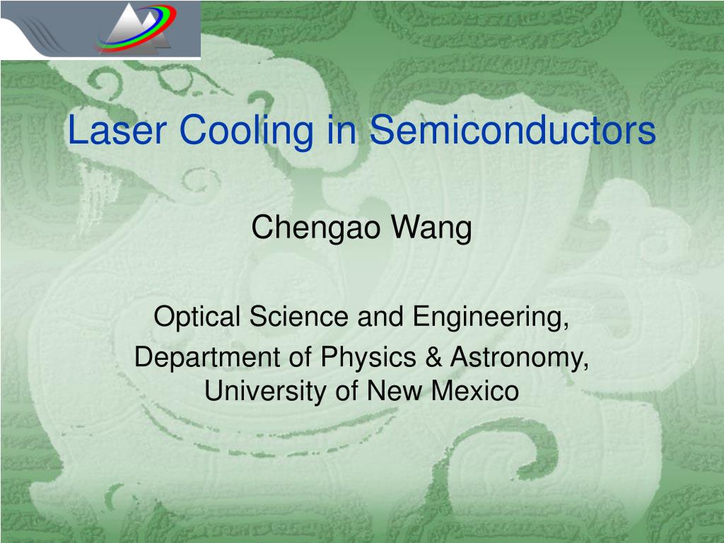 PPT - Laser Cooling in Semiconductors PowerPoint Presentation, free ...