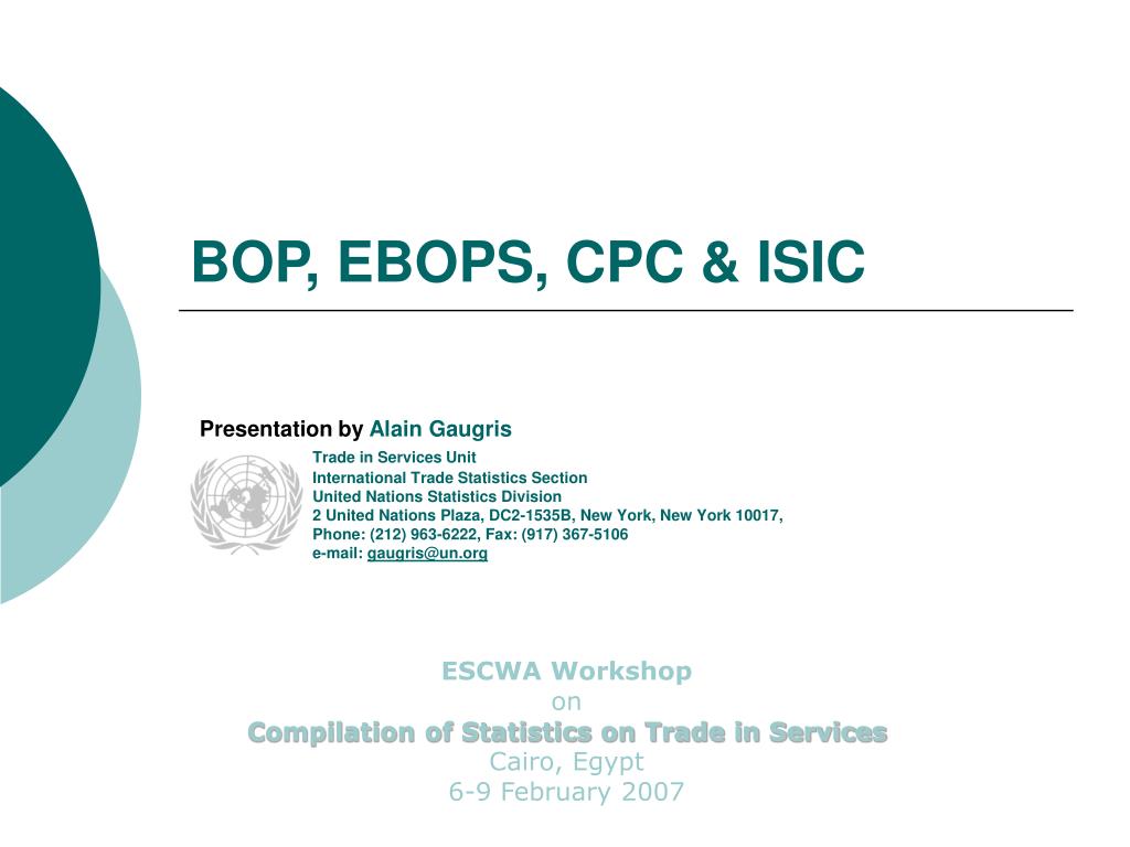 PPT - BOP, EBOPS, CPC & ISIC PowerPoint Presentation, free download ...