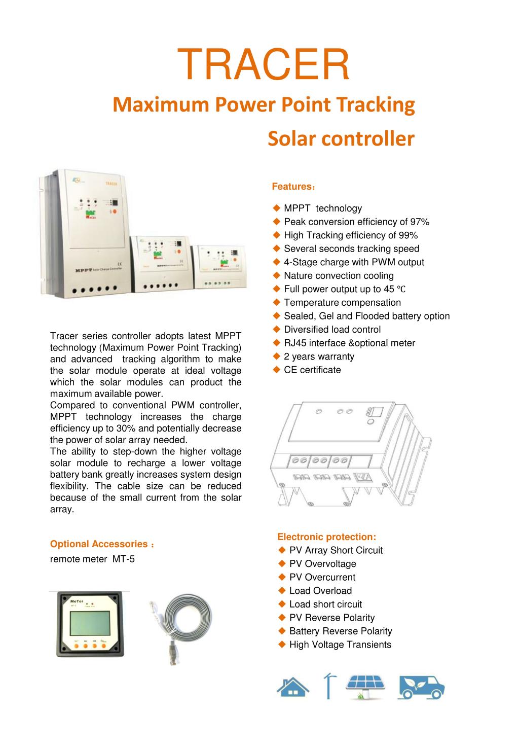 PPT - TRACER Maximum Power Point Tracking Solar controller PowerPoint ...