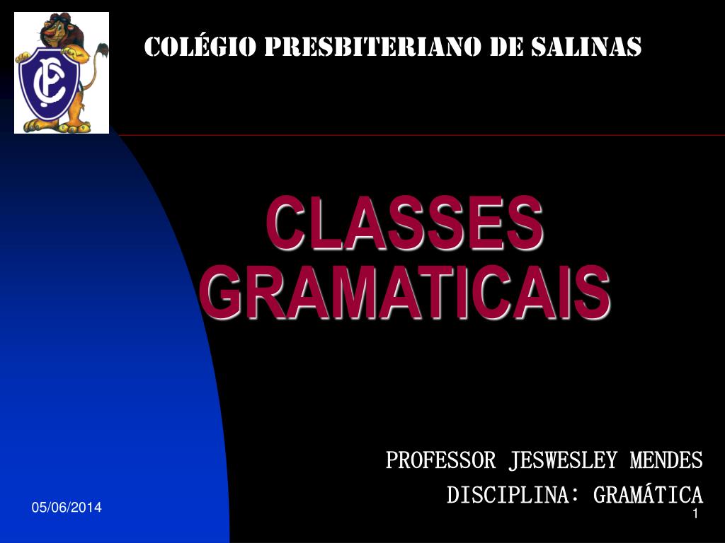 PPT - CLASSES GRAMATICAIS PowerPoint Presentation, free download - ID:1063200