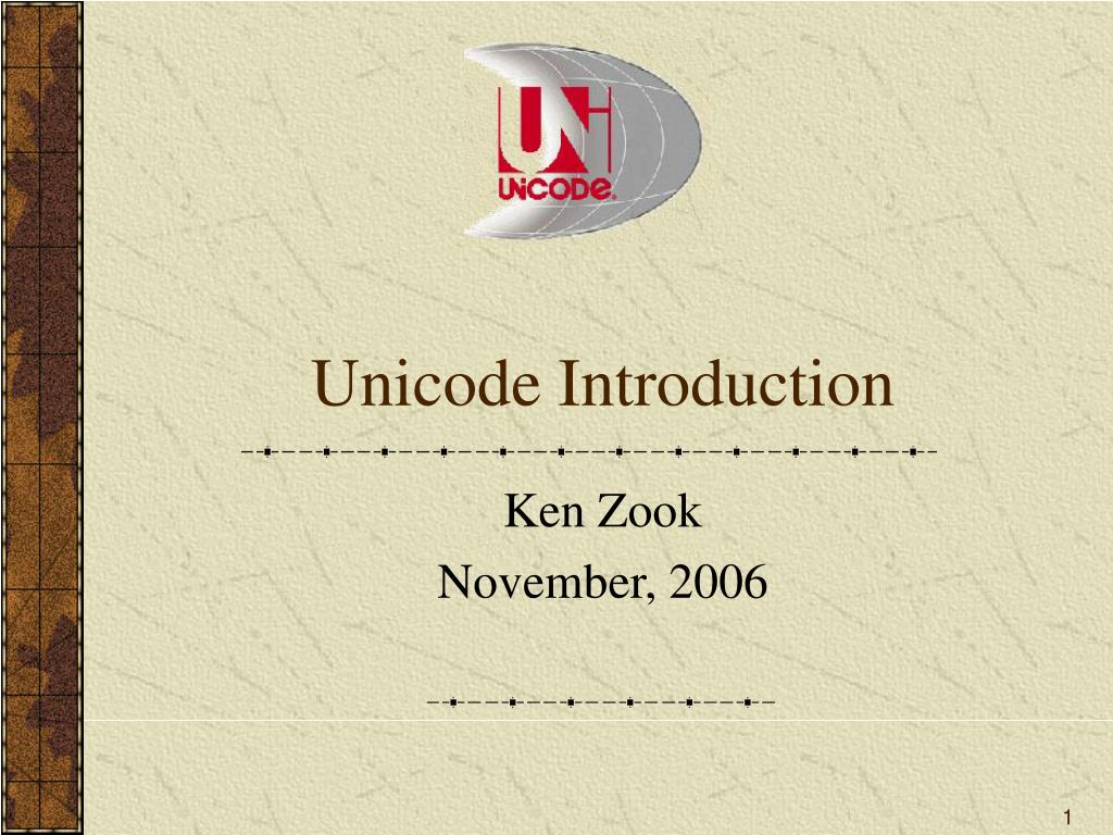 PPT - Unicode Introduction PowerPoint Presentation, free download - ID ...