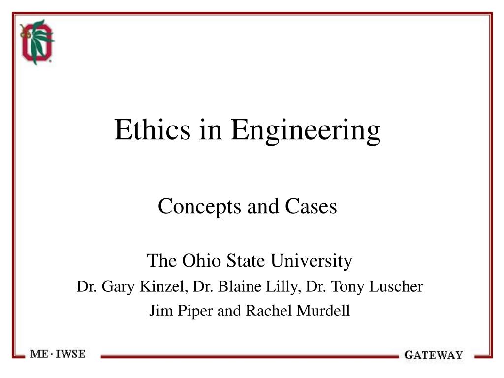 PPT - Ethics in Engineering PowerPoint Presentation, free download - ID ...