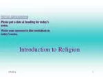 PPT - Introduction of Religion PowerPoint Presentation, free download ...