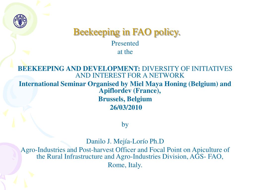 PPT - Beekeeping in FAO policy. PowerPoint Presentation, free download ...