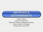 PPT - Matrices and Determinants PowerPoint Presentation, free download ...