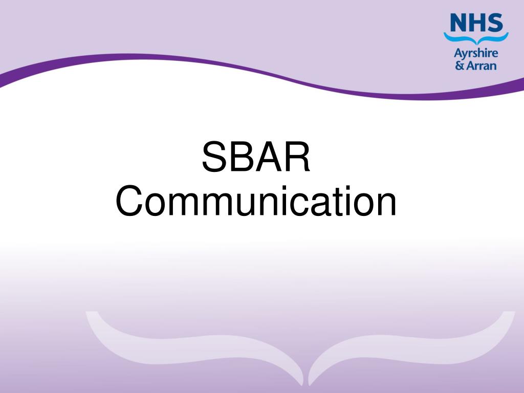 PPT - SBAR Communication PowerPoint Presentation, free download - ID ...