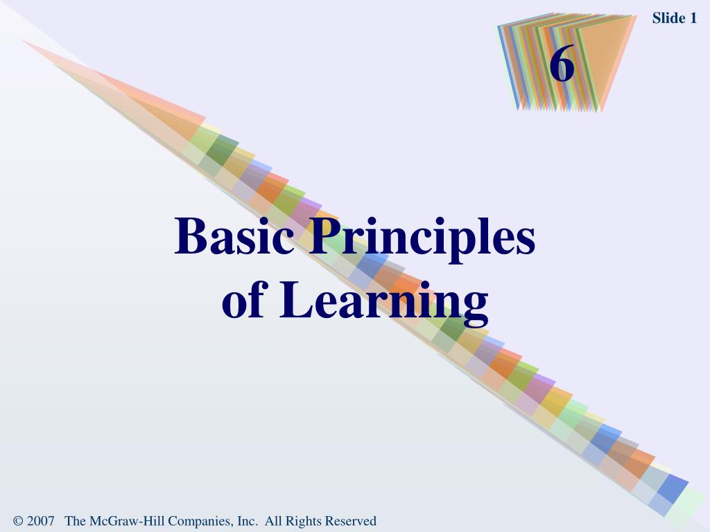 PPT - Basic Principles of Learning PowerPoint Presentation, free ...