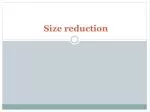 PPT - Size Reduction PowerPoint Presentation, free download - ID:1744867