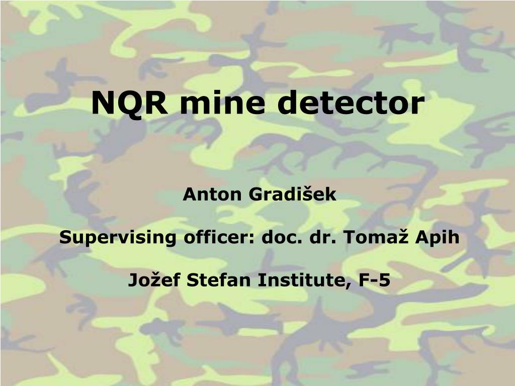 PPT - NQR mine detector PowerPoint Presentation, free download - ID:1070132