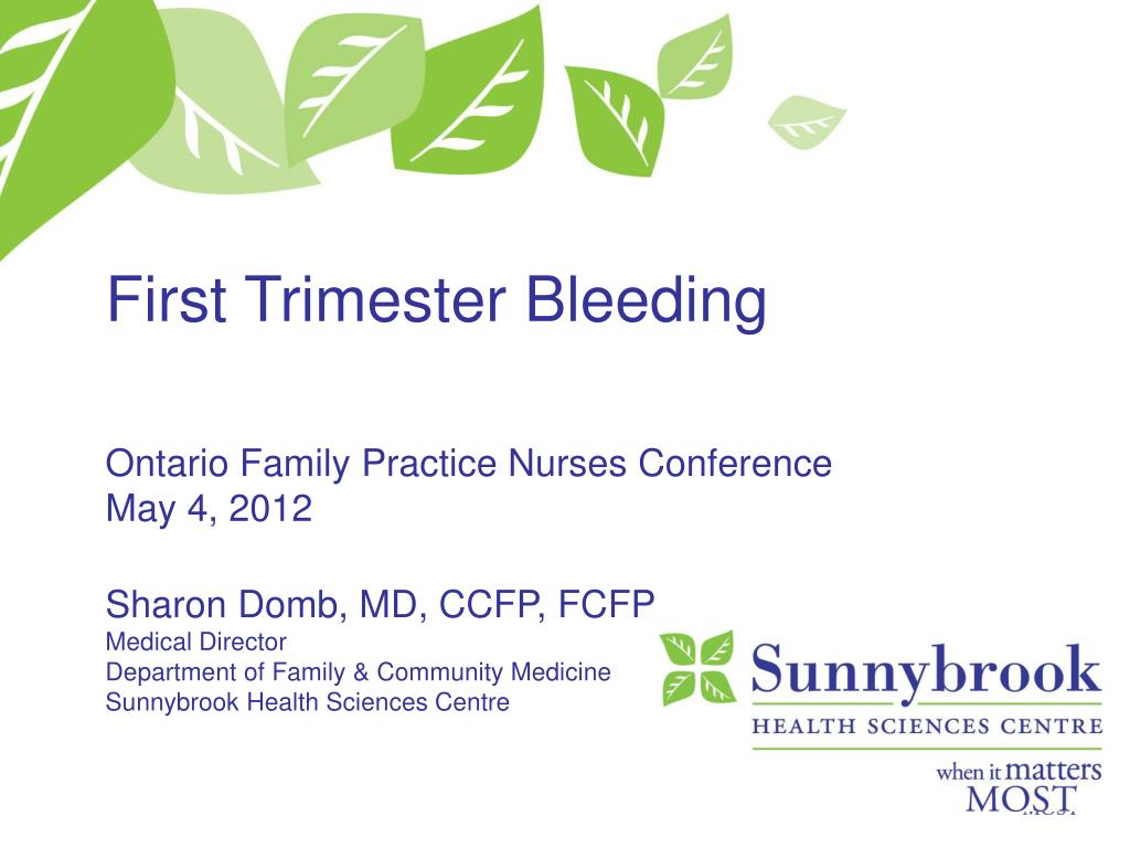 PPT - First Trimester Bleeding PowerPoint Presentation, free download ...