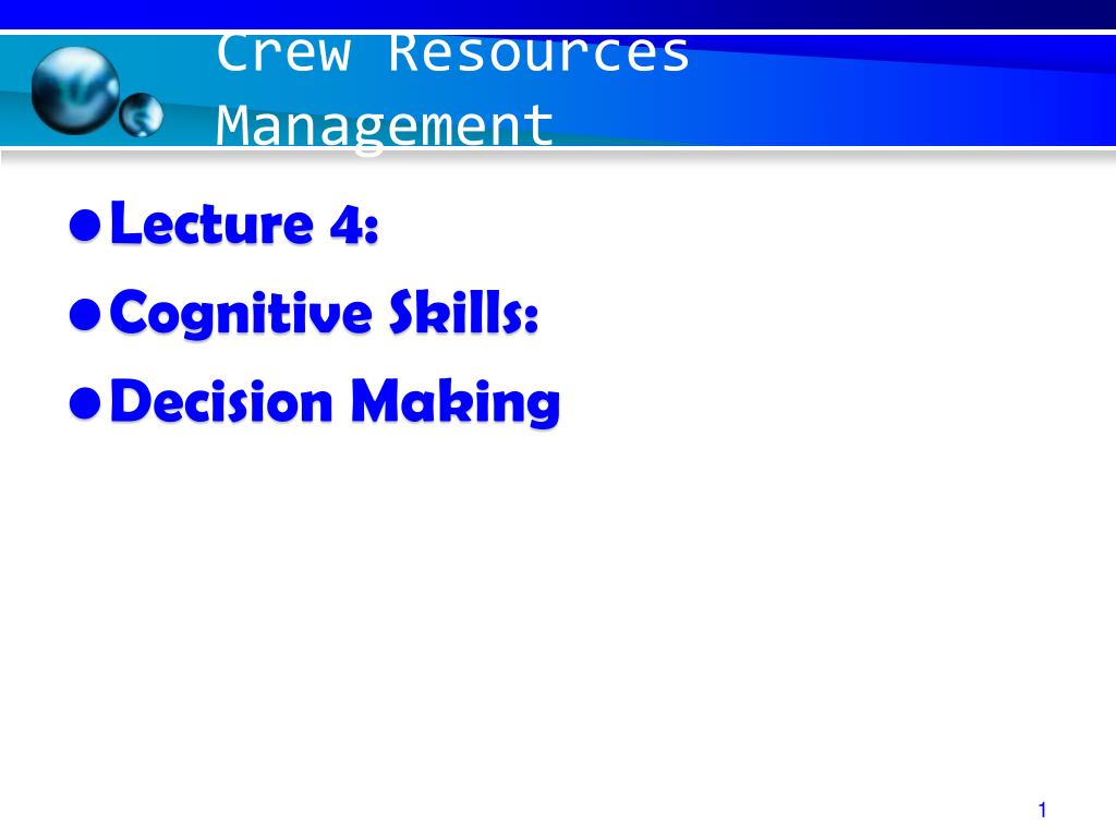 PPT - Crew Resources Management PowerPoint Presentation, free download ...