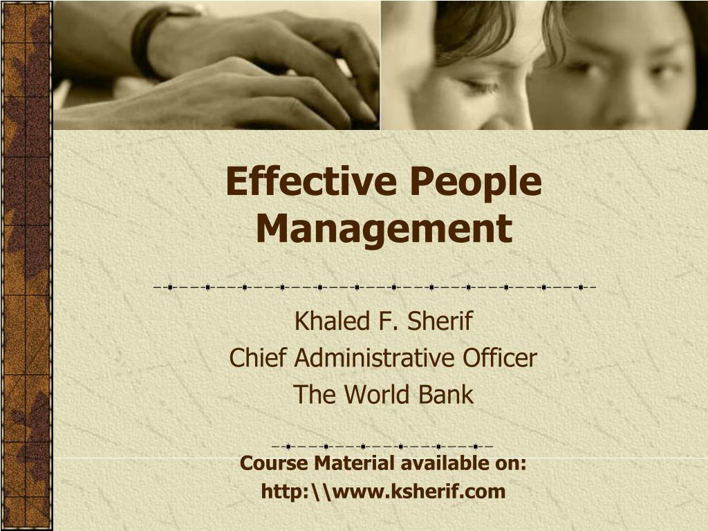 PPT - Effective People Management PowerPoint Presentation, free ...