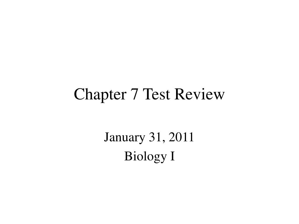 PPT - Chapter 7 Test Review PowerPoint Presentation, free download - ID ...