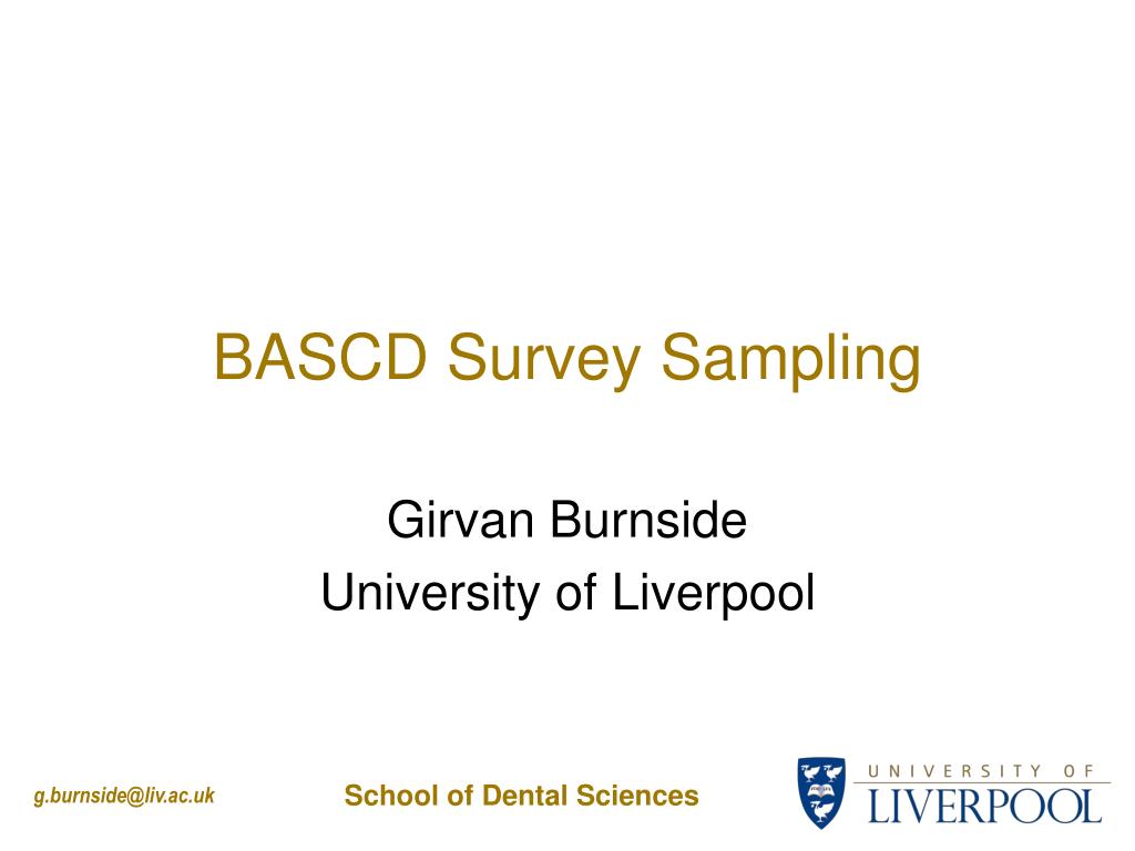 PPT - BASCD Survey Sampling PowerPoint Presentation, free download - ID ...