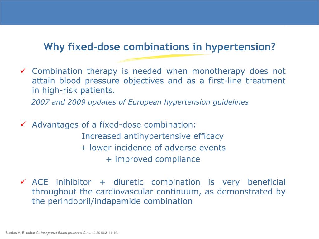 PPT - Why fixed-dose combinations in hypertension ? PowerPoint ...