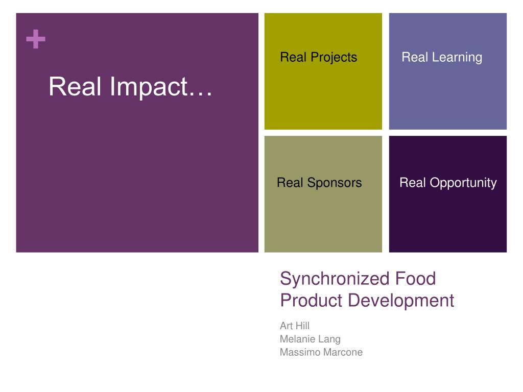 PPT - Synchronized Food Product Development PowerPoint Presentation ...