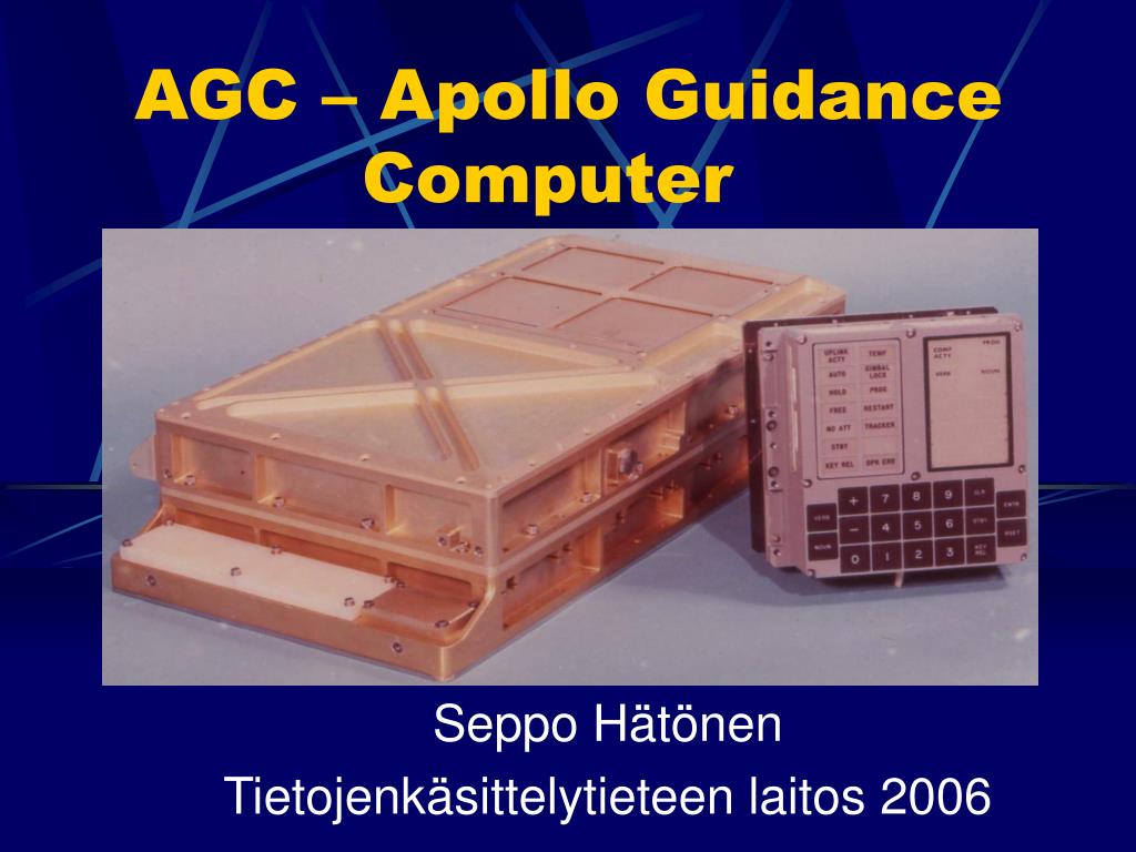 PPT - AGC – Apollo Guidance Computer PowerPoint Presentation, free ...