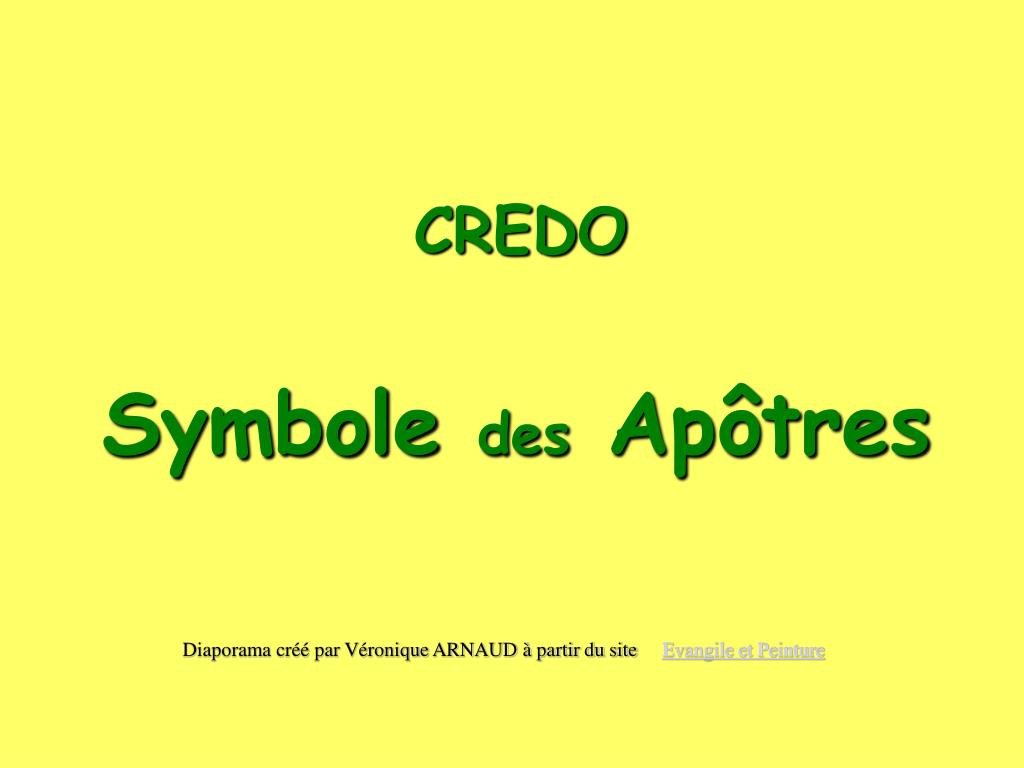 PPT - CREDO PowerPoint Presentation, free download - ID:1080733