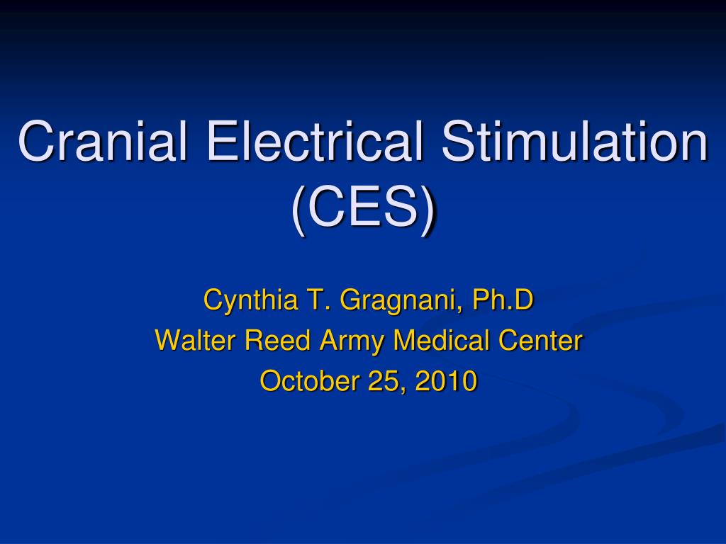 PPT - Cranial Electrical Stimulation (CES) PowerPoint Presentation ...