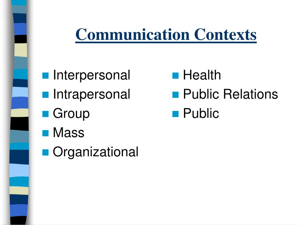 PPT - Communication Contexts PowerPoint Presentation, free download ...