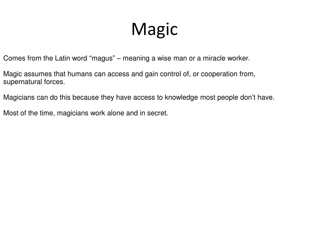 PPT - Magic PowerPoint Presentation, free download - ID:1084988