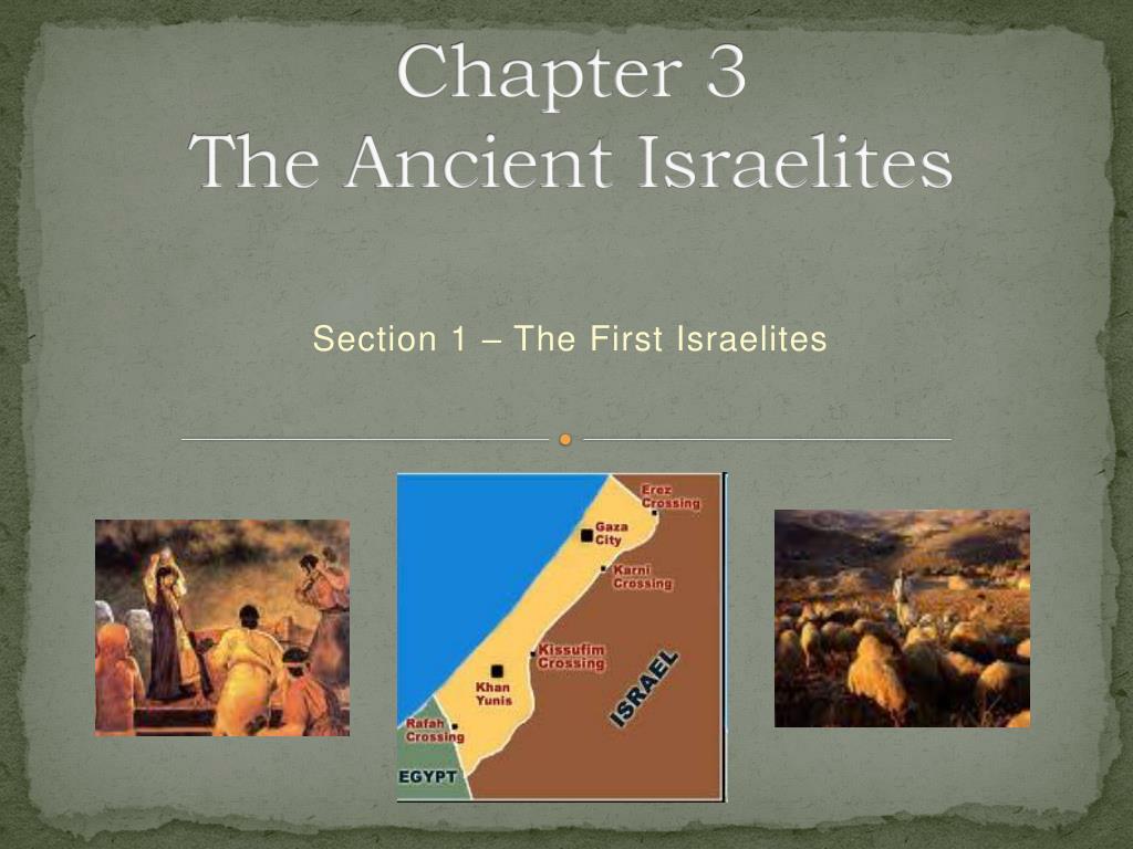 PPT - Chapter 3 The Ancient Israelites PowerPoint Presentation, free ...
