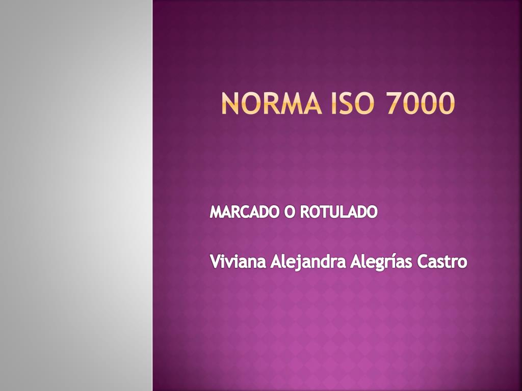 PPT - NORMA ISO 7000 PowerPoint Presentation, free download - ID:1085288
