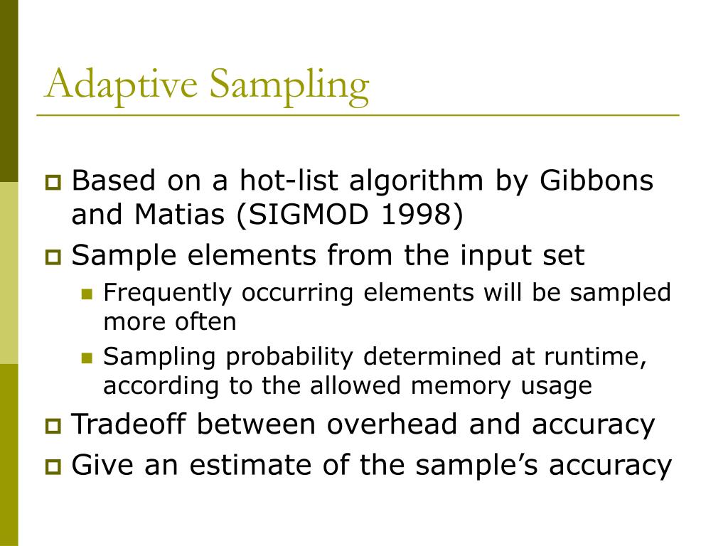 PPT - Adaptive Sampling PowerPoint Presentation, free download - ID:1087009