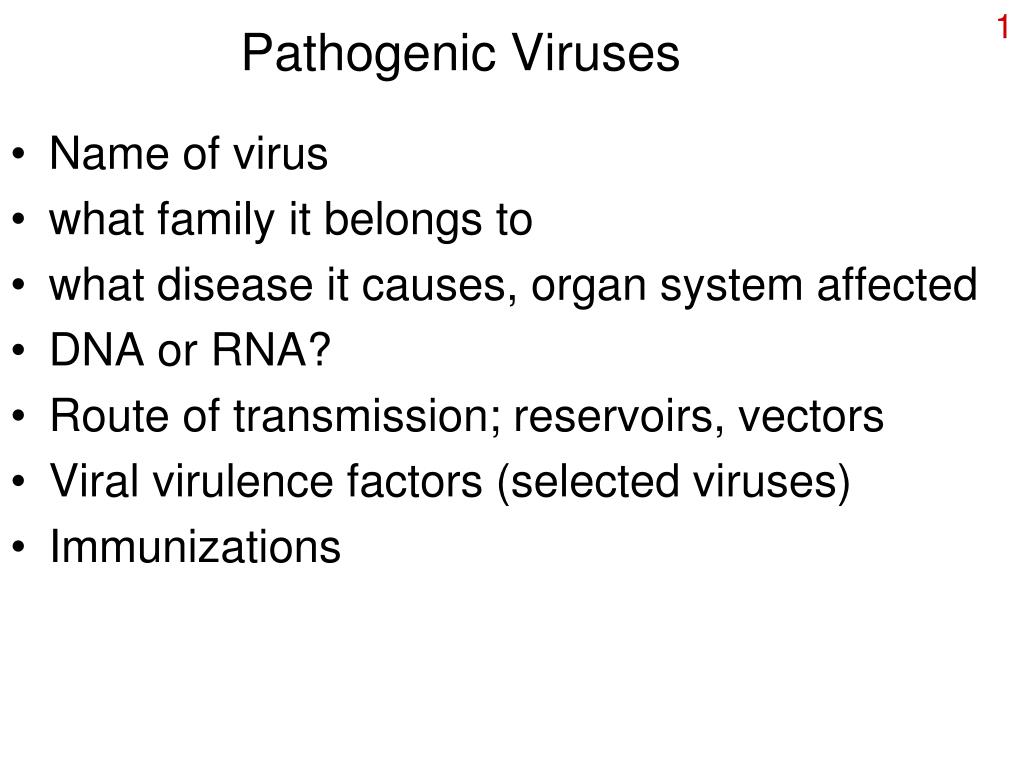 PPT - Pathogenic Viruses PowerPoint Presentation, free download - ID ...