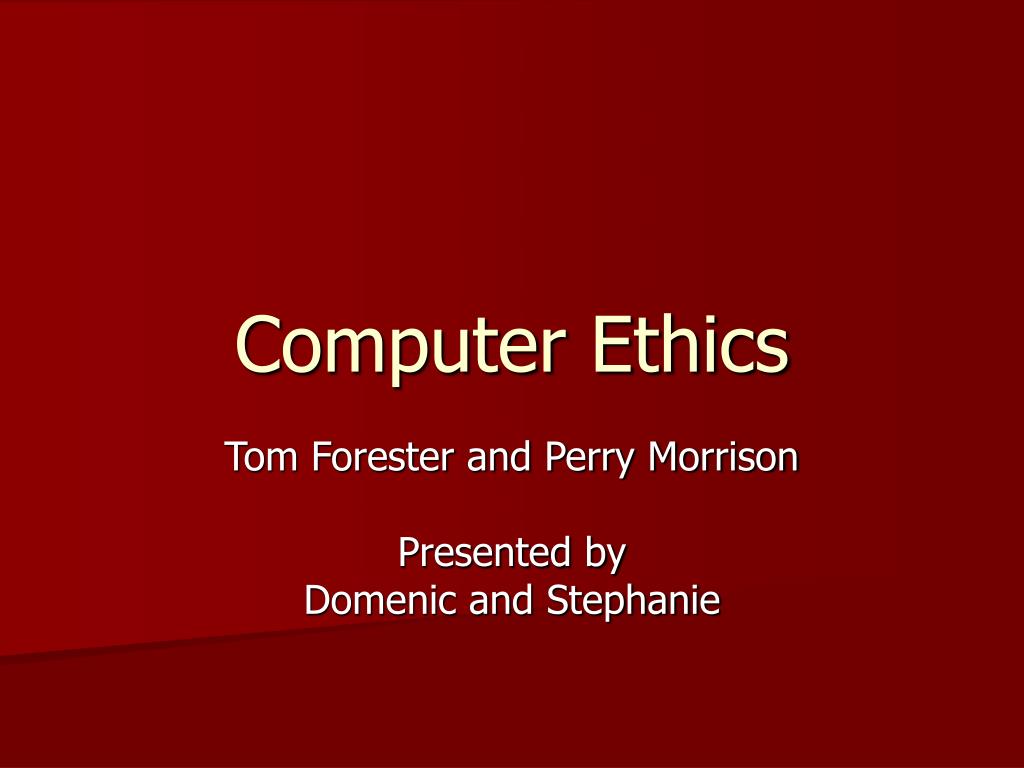 Ppt Computer Ethics Powerpoint Presentation Free Download Id 1088067