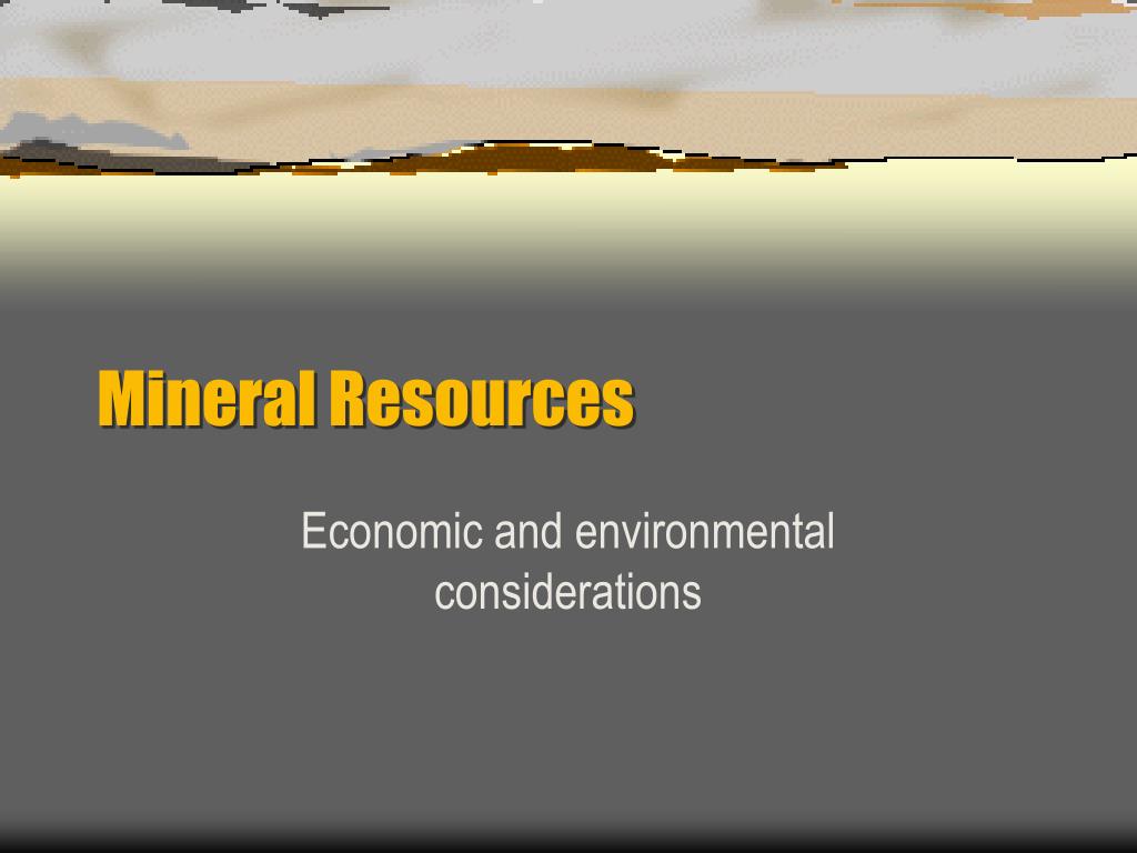 PPT - Mineral Resources PowerPoint Presentation, free download - ID:1091472