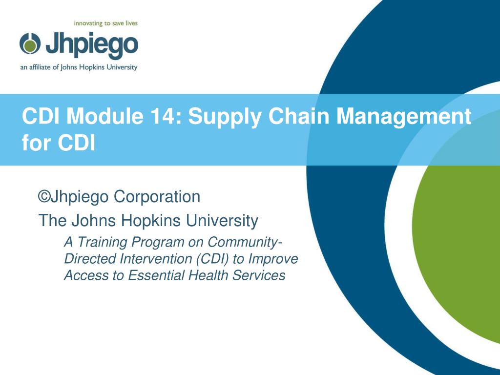 PPT - CDI Module 14: Supply Chain Management for CDI PowerPoint ...