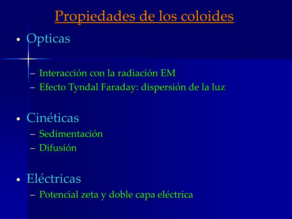 PPT - Propiedades de los coloides PowerPoint Presentation, free ...