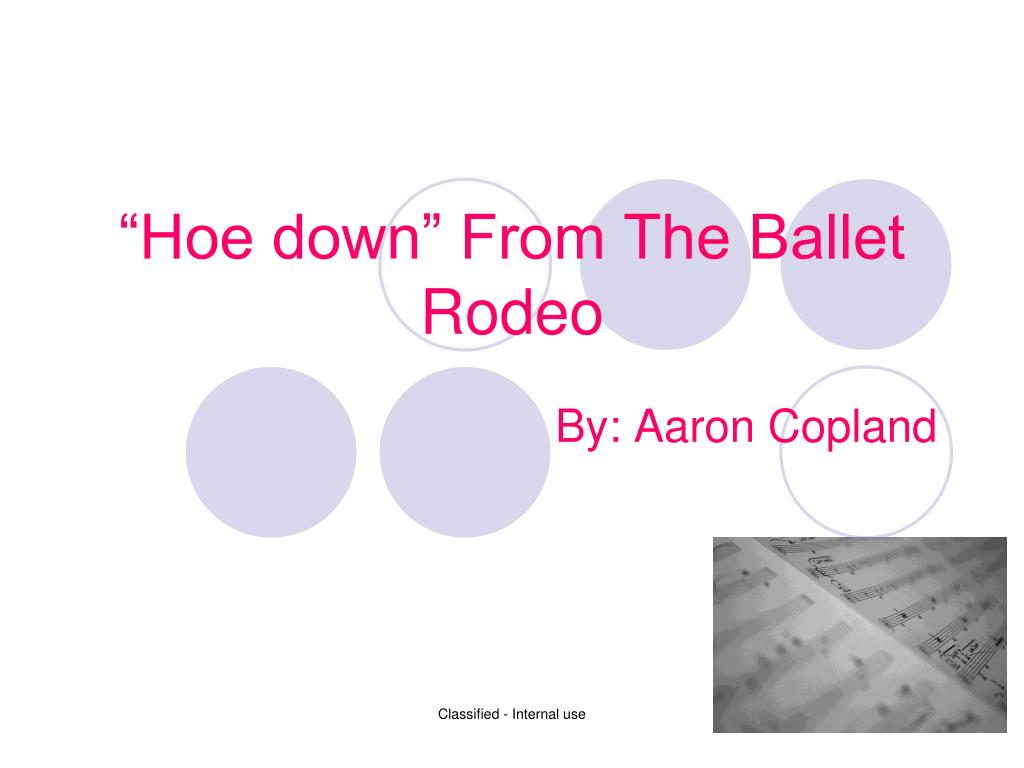 PPT - “Hoe down” From The Ballet Rodeo PowerPoint Presentation, free ...