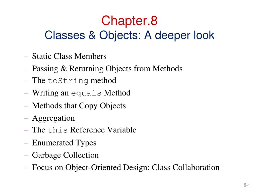 Ppt Chapter8 Classes And Objects A Deeper Look Powerpoint Presentation Id1092935