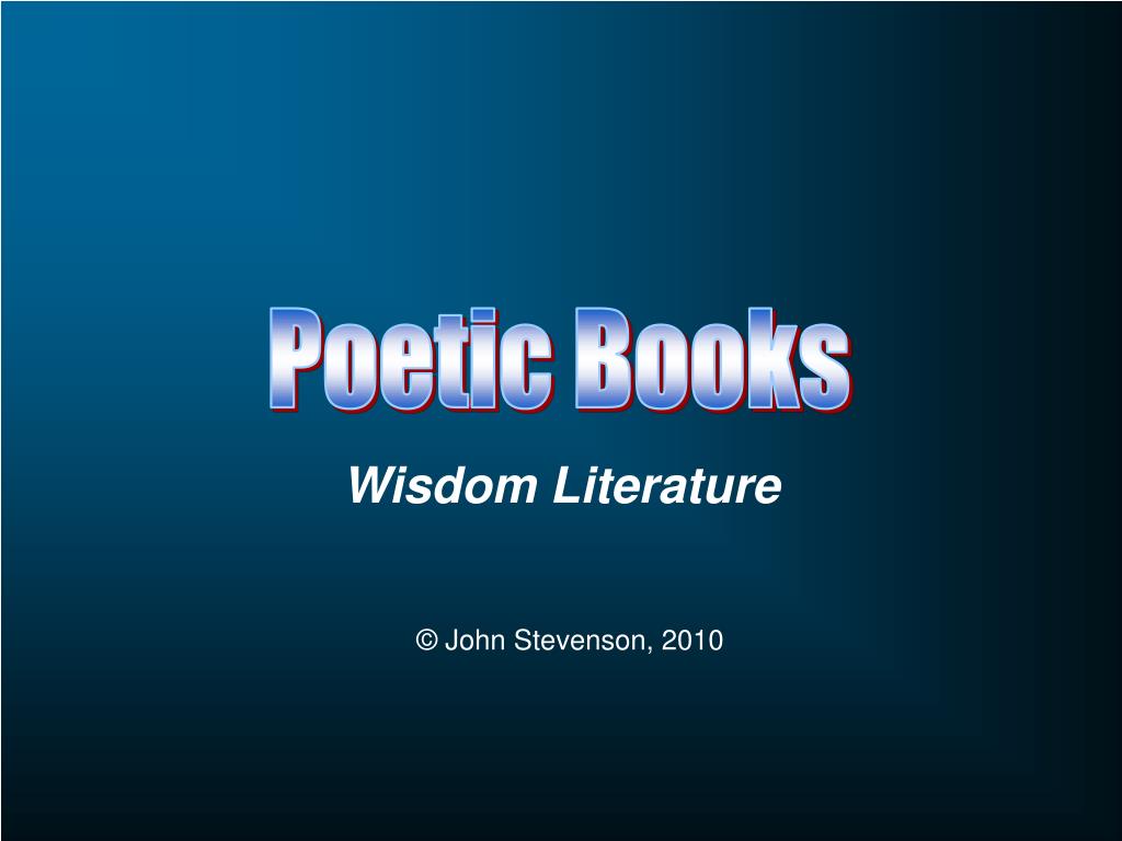 PPT - Wisdom Literature PowerPoint Presentation, free download - ID:1093693